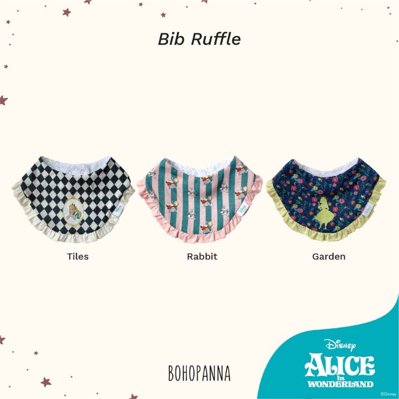 Jual BOHOPANNA - BIB RUFFLE - DISNEY ALICE - CELEMEK BAYI | Shopee ...
