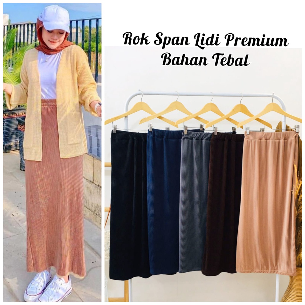 Jual ROK SPAN LIDI | ROK SPAN LIDI PREMIUM | ROK SKINNY | Shopee Indonesia