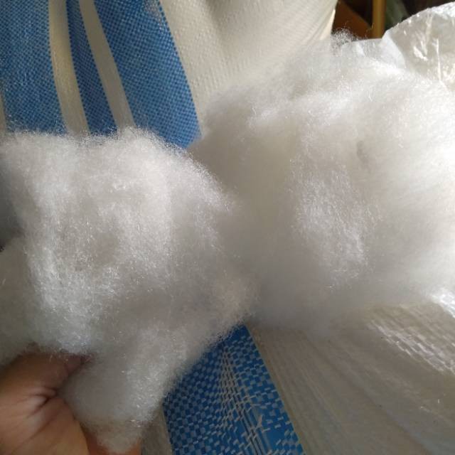 Jual GRADE A Bahan Silicon Silikon Putih Dacron/Dakron 1kg gram ...