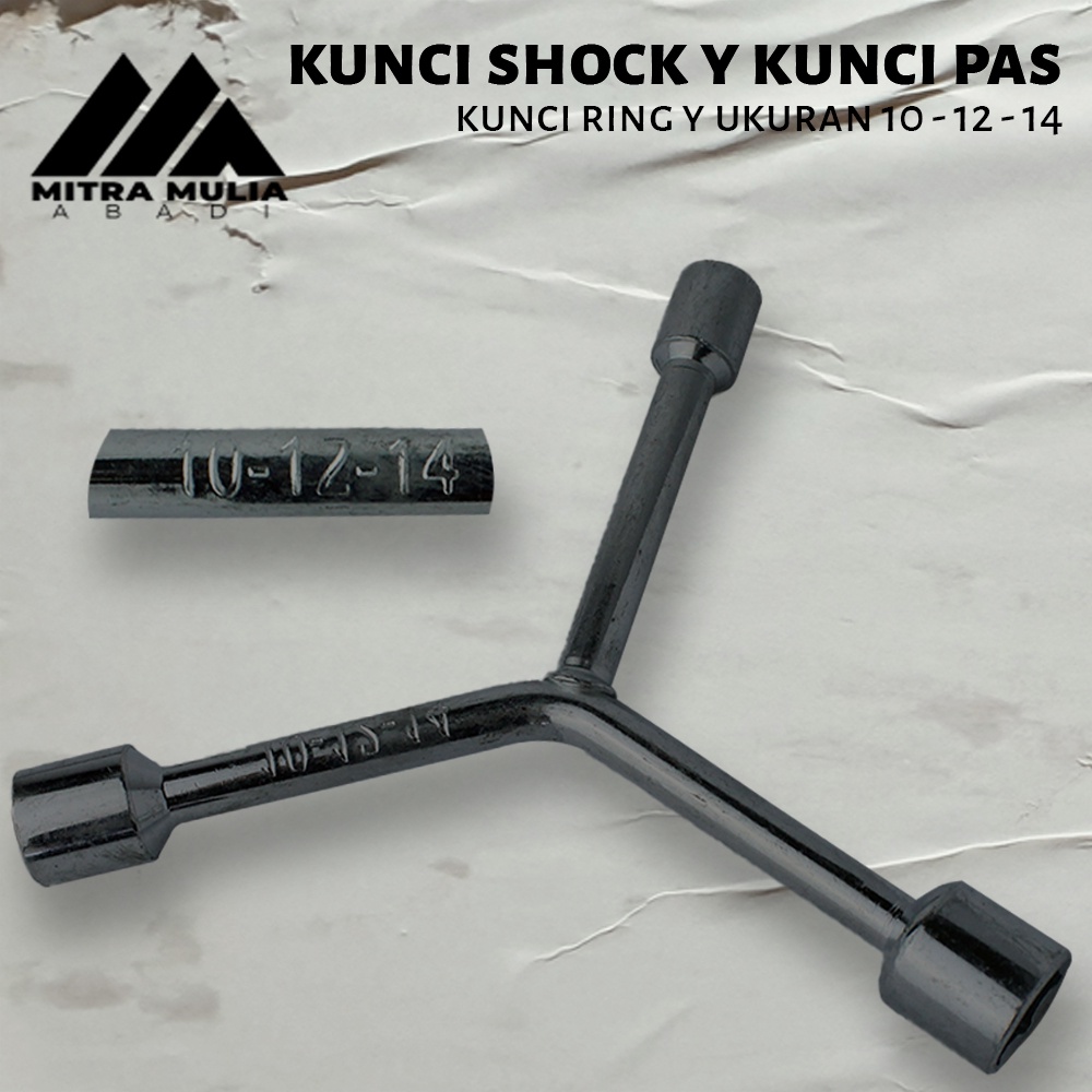 Jual Kunci Sok Y 10 x 12 x 14 | Kunci Sock Shock hitam - 10-12-14 ...