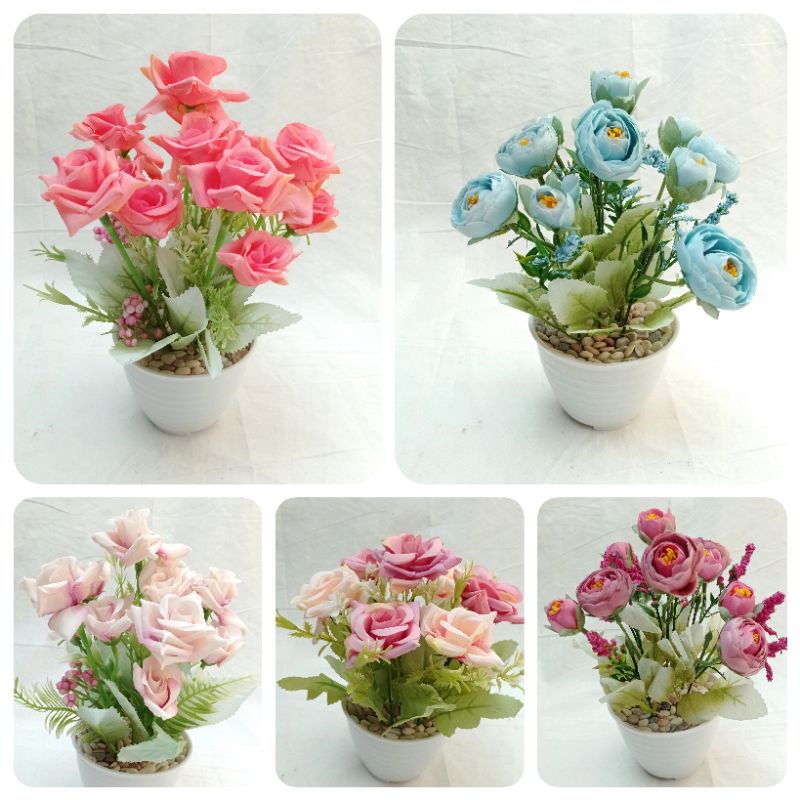 Jual Buket bunga mawar blooming rose pot tawon 10 cm | Shopee Indonesia