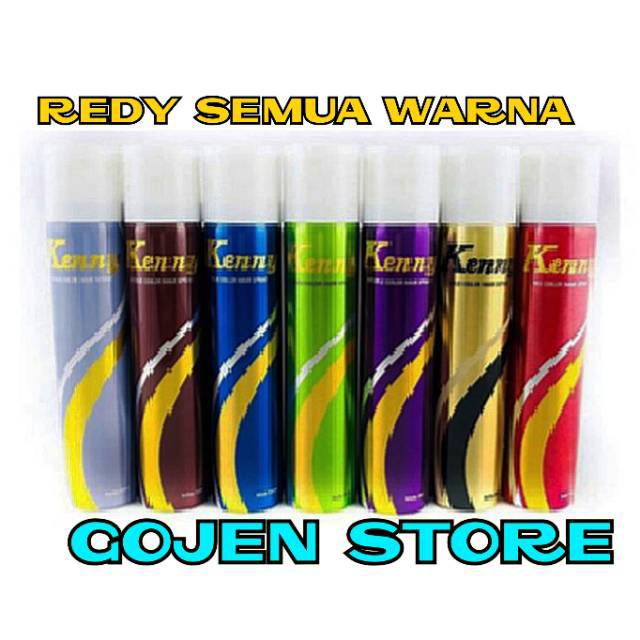 Jual ALL VARIANT Hairspray warna hitam / merah / hijau / gold / coklat ...