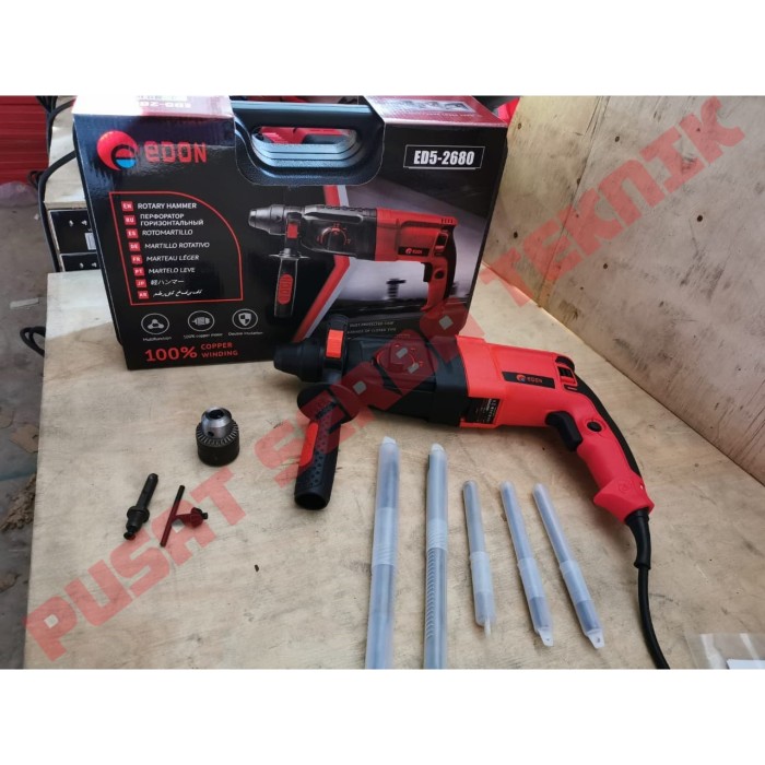 Jual Mesin Bor Hammer EDON ED5-2680 Mesin Bobok Beton Tembok SDS Plus | Shopee Indonesia