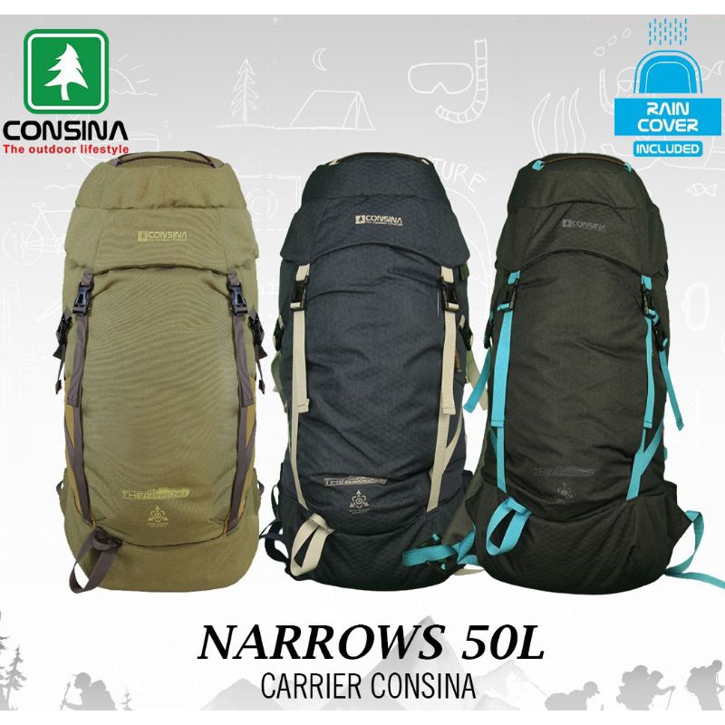 Jual Carrier Consina Alpine, Overland, Narrows | Shopee Indonesia