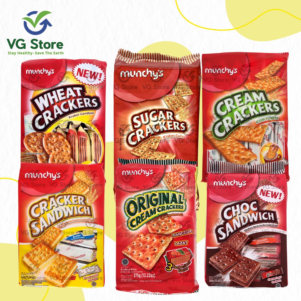 Jual biscuit munchys cracker all varian / original / wheat / sugar ...