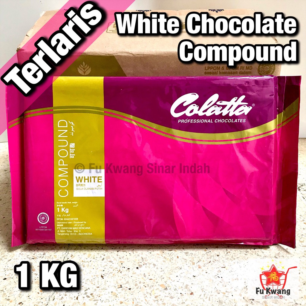 Jual Colatta White Chocolate Compound Cokelat Coklat Putih Blok Batang ...