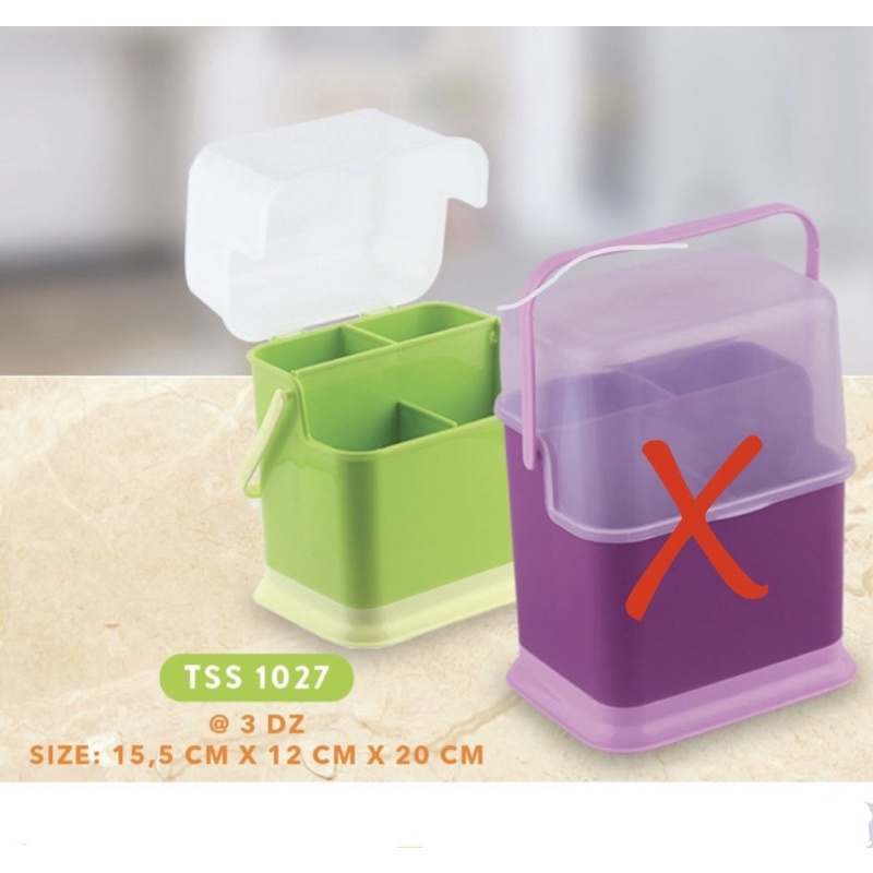 Jual TEMPAT SENDOK GARPU GOLDEN SUNKIST TSS 1027 / WADAH SENDOK GARPU ...