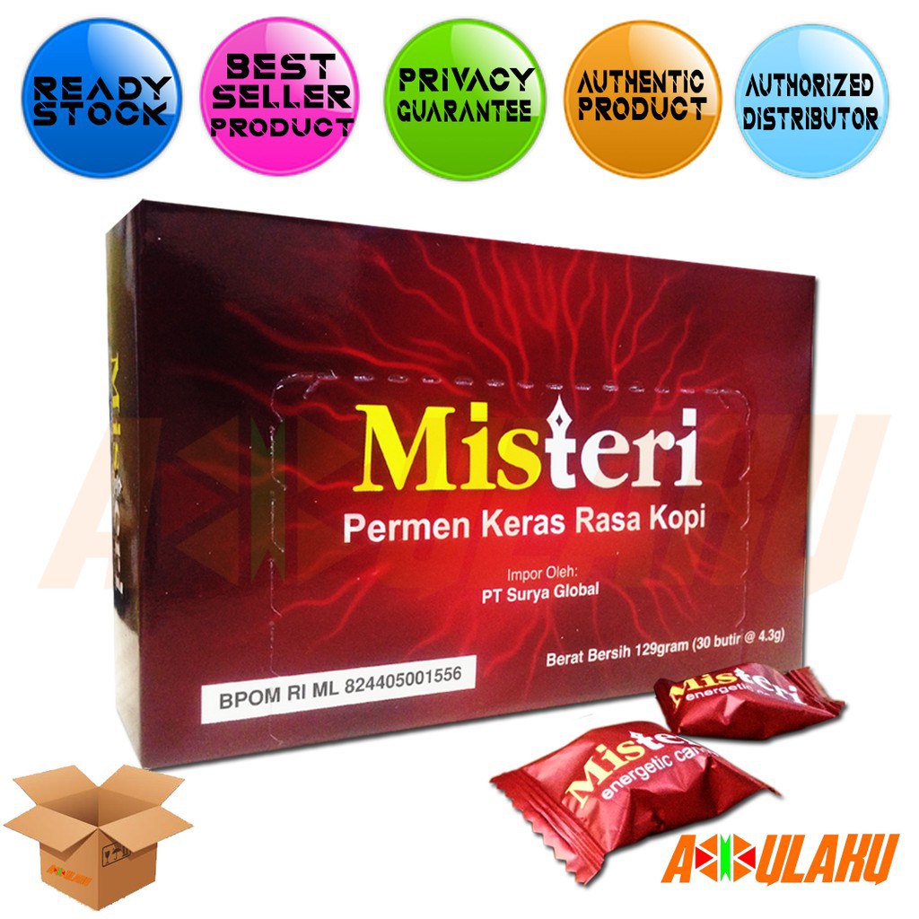 Jual MISTERI CANDY PERMEN MISTERI PERMEN RASA KOPI 30 PCS BOX UTUH ...