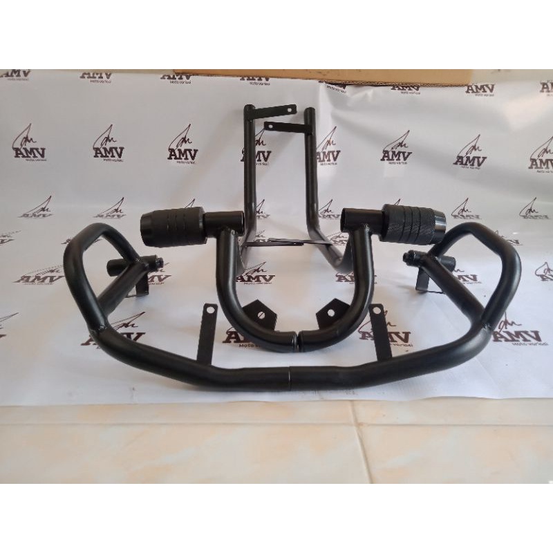 Jual Paket 1Set TUBULAR CRASHBAR HONDA ADV 150 & ADV 160 CRASHBAR ADV150 & ADV160 + JALU FRAME ...
