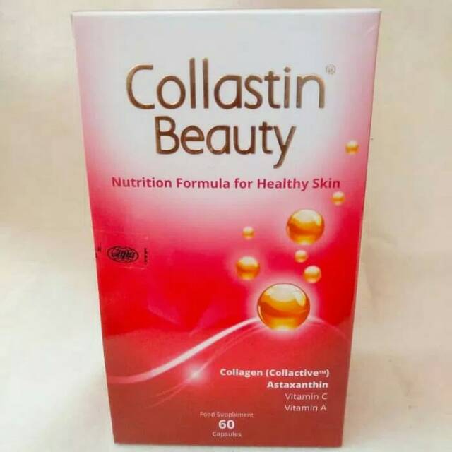 Jual Collastin Beauty isi 60 capsules (Collagen Active + Astaxanthin ...