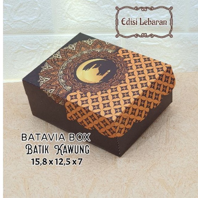 Jual Box snack Edisi Lebaran Batik Kawung | Shopee Indonesia