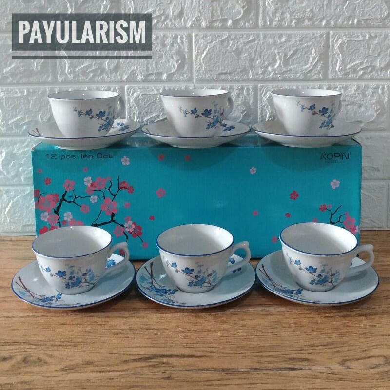 Jual CANGKIR KERAMIK PORCELAIN TEA SET KOPIN MOTIF, CANGKIR KOPI ...