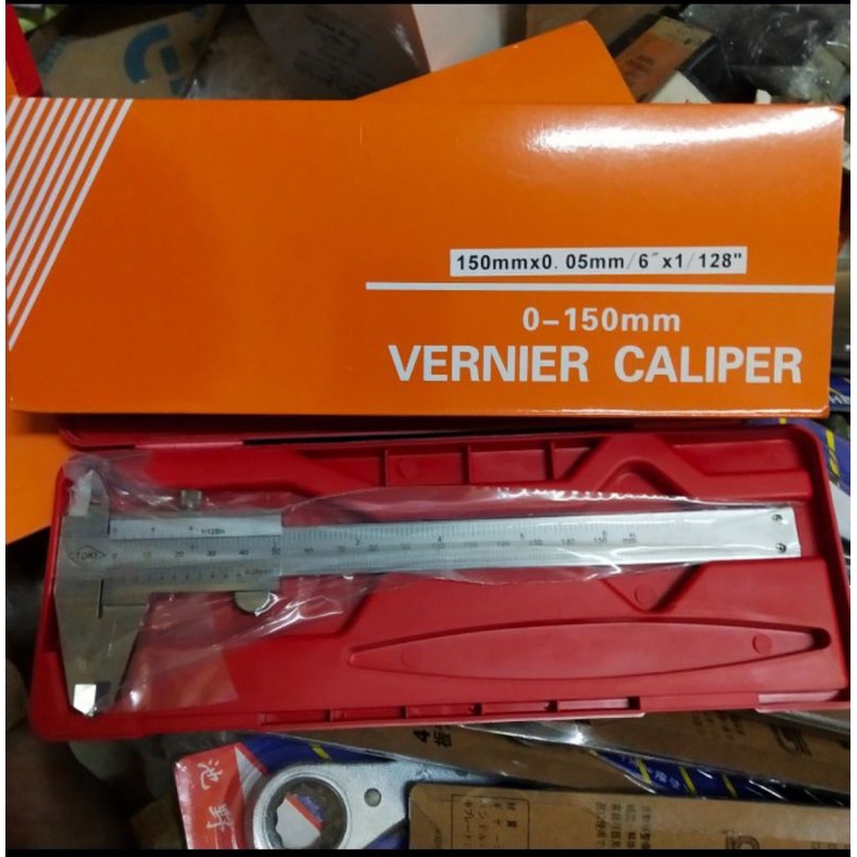 Jual Sigmat jangka sorong 0 - 150mm vernier caliver merk TOKI | Shopee Indonesia