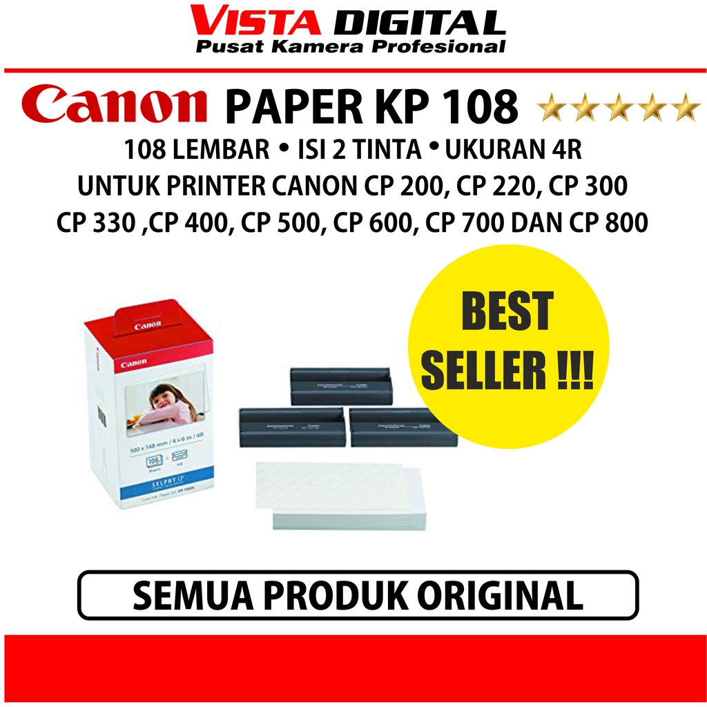 Jual KERTAS/PAPER CANON KP108 FOR PRINTER CANON | Shopee Indonesia