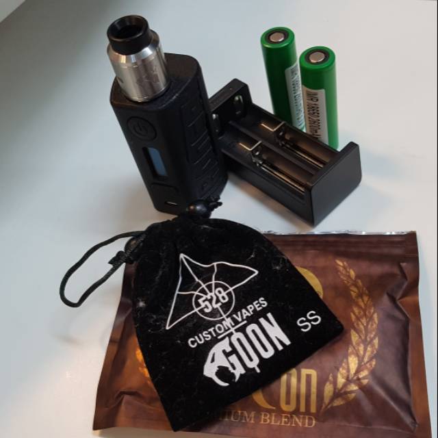 Jual Mod Rader boxer RDA GOON vape paket ngebul BATTERY CHARGER ...