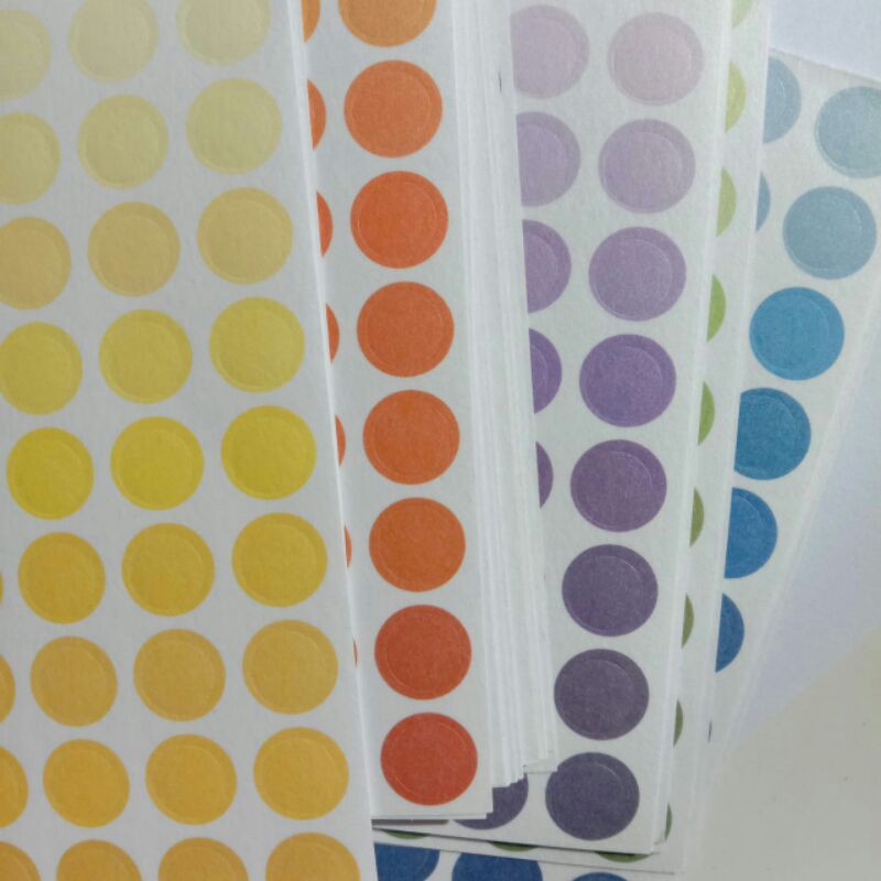 Jual Circle Pallet Sheet Sticker / Gradient Color Swatches | Shopee ...
