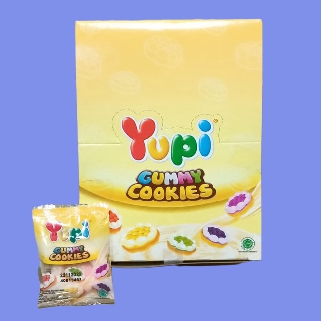 Jual Yupi Gummy Cookies Permen Jelly [24 pcs/box] | Shopee Indonesia