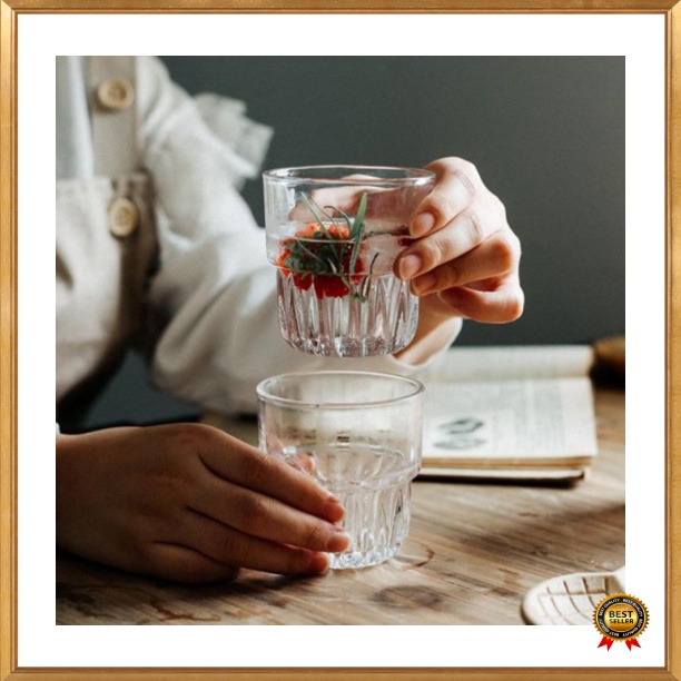 Jual Jual YOU WEI Gelas Unik Kopi Teh Minuman Borosilicate Glass 320ml - 2011ZJ - Transparent ...