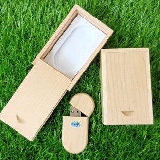 Jual Flashdisk 32GB kayu oval+box realkapasitas | Shopee Indonesia