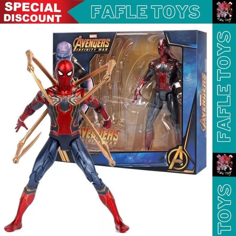 Jual Marvel IronSpider Spiderman Action Figure infinity war / ZD Toys ...