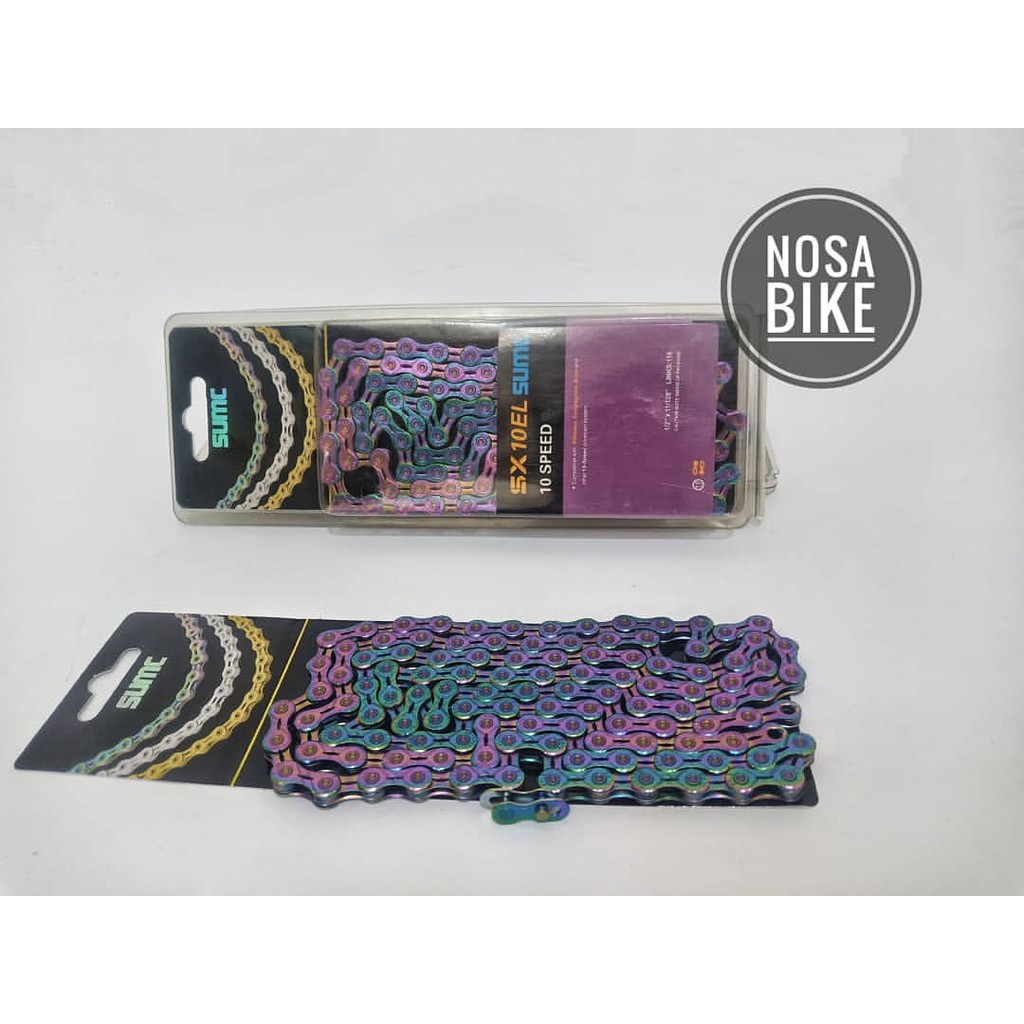 Jual Rantai sepeda SUMC Rainbow 10 speed | Shopee Indonesia