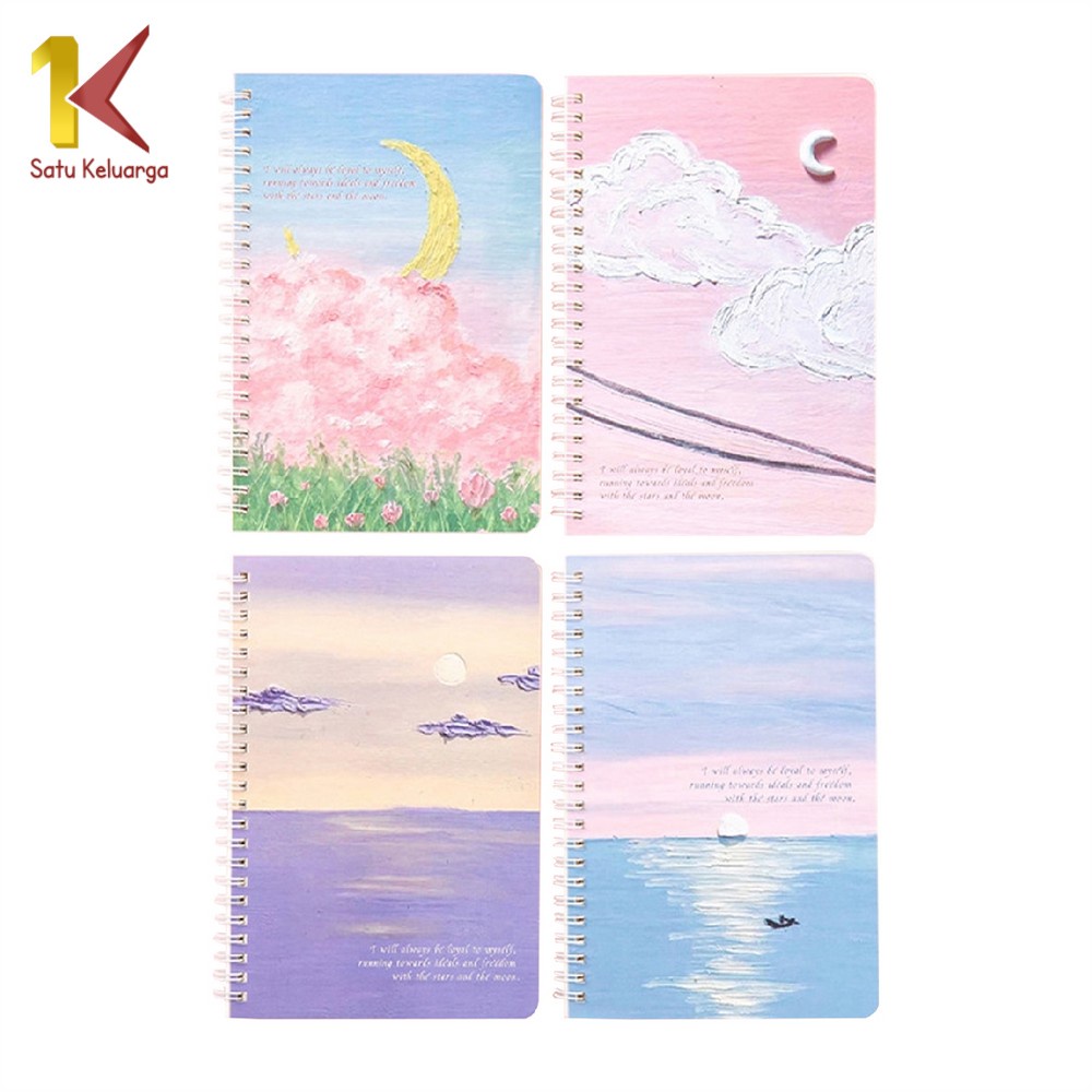 Jual Satu Keluarga Buku Tulis Catatan Notebook Ring A5 A32 Spiral Buku ...