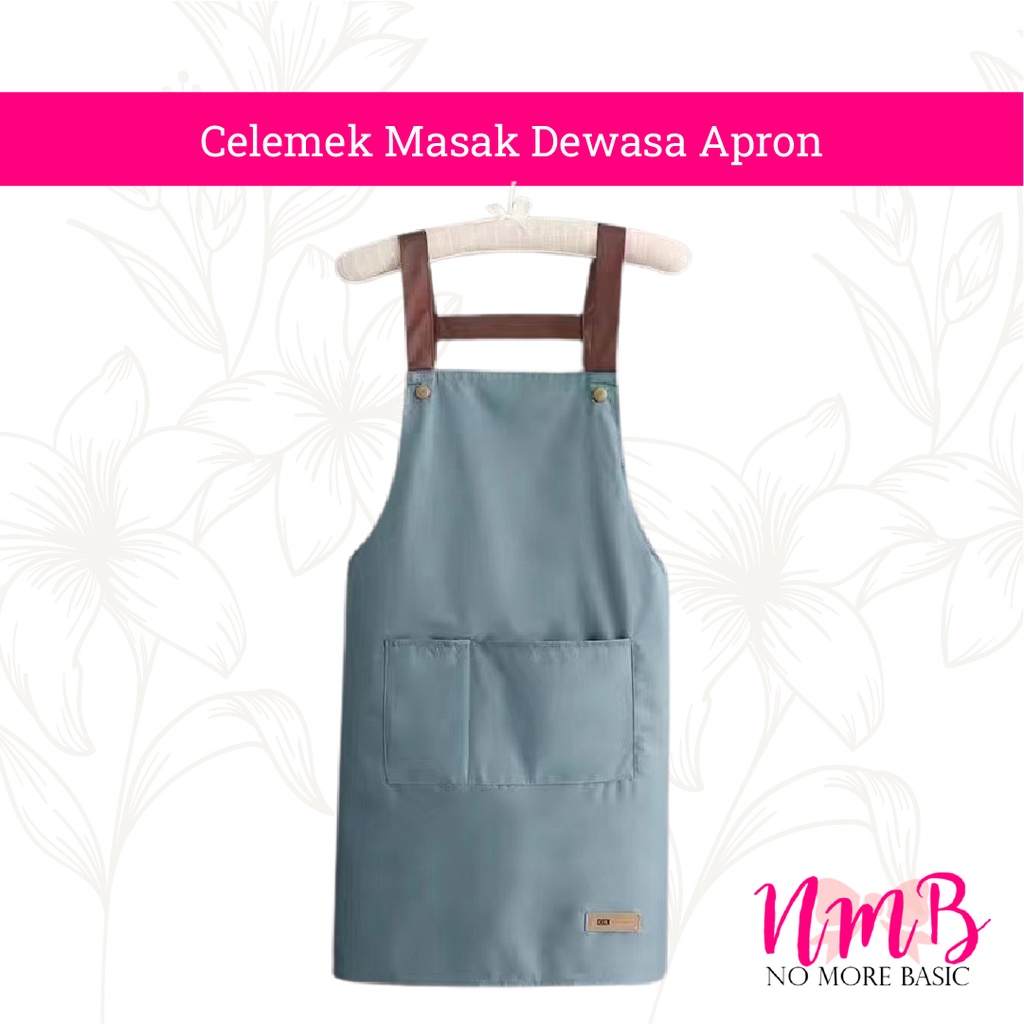 Jual Celemek Masak Dewasa Apron Motif Polos & Floral | Shopee Indonesia