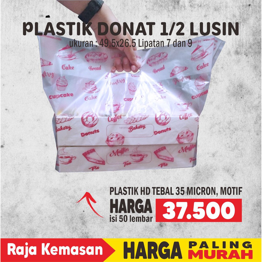Jual Plastik Box Donat Isi 6 Motif (1 pack isi 50 pcs) | Shopee Indonesia