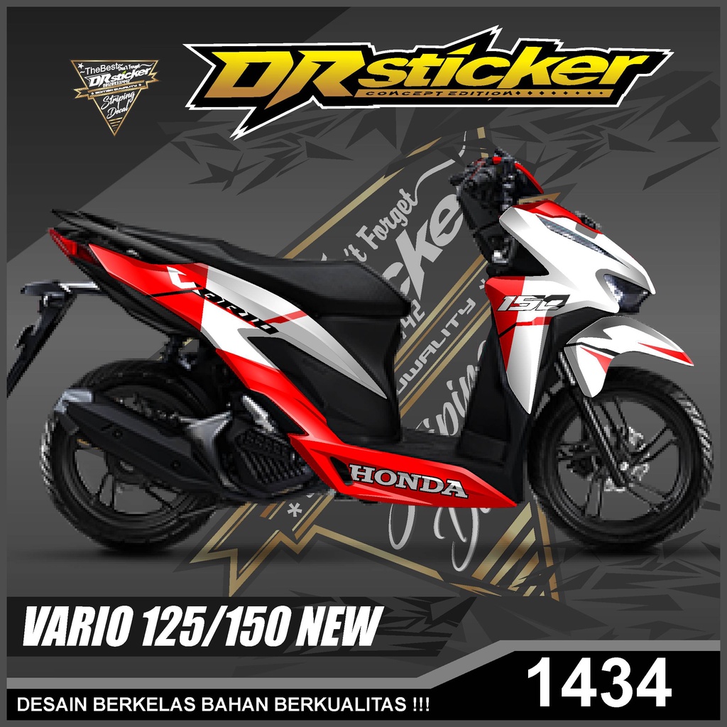Jual Dekal Sticker VARIO 125/150 NEW Full Body Stiker Skotlet VARIO ...