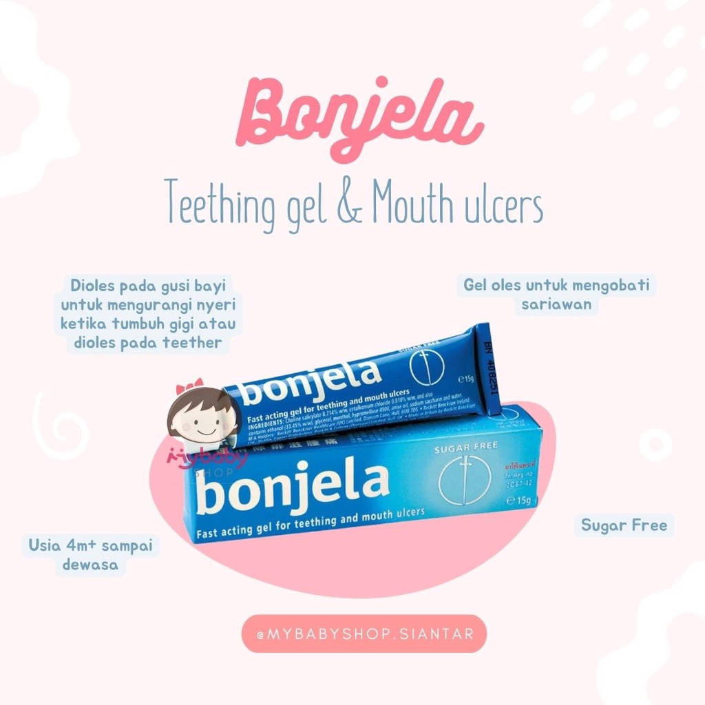 Jual Bonjela 15gr Teething Gel - gel sariawan - gel pereda nyeri tumbuh ...