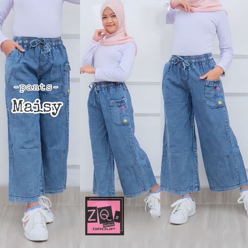 Jual Celana Kulot Jeans Anak Perempuan Umur 4 -12 Tahun | Celana Jeans Kulot Anak Perempuan ...