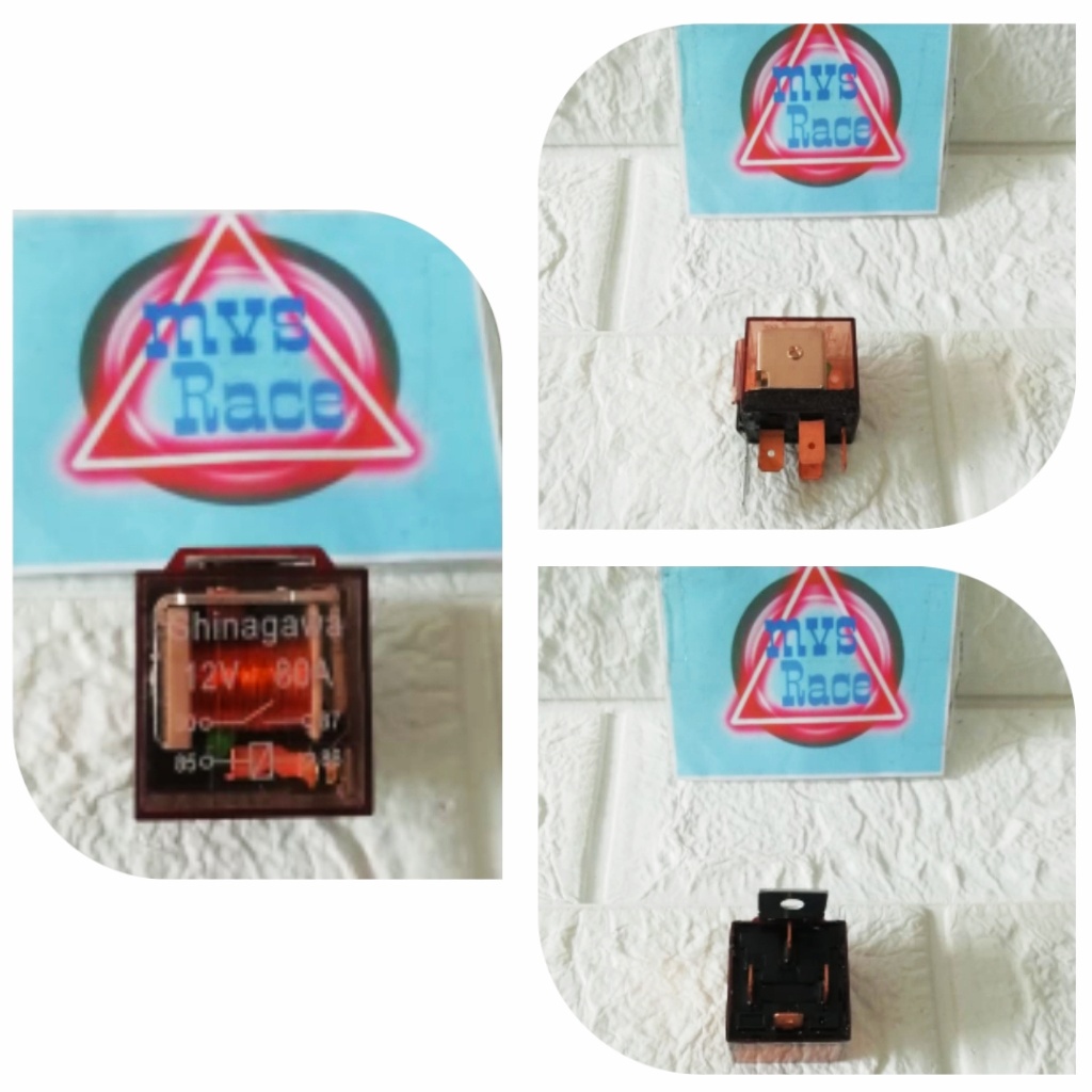 Jual Relay Lampu - Klakson 4 Kaki 12 Volt 80 Ampere Bening Dengan ...