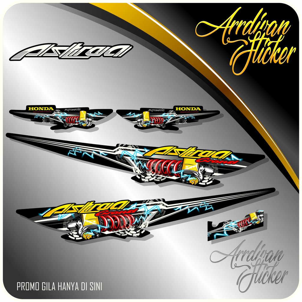 Jual STRIPING ASTREA GRAND / STRIPING LEGENDA DAN IMPRESSA CUSTOM ...