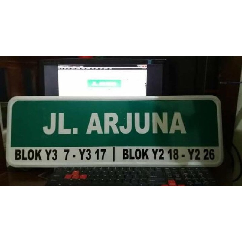 Jual Rambu Nama Jalan ukuran 50x20cm | Shopee Indonesia