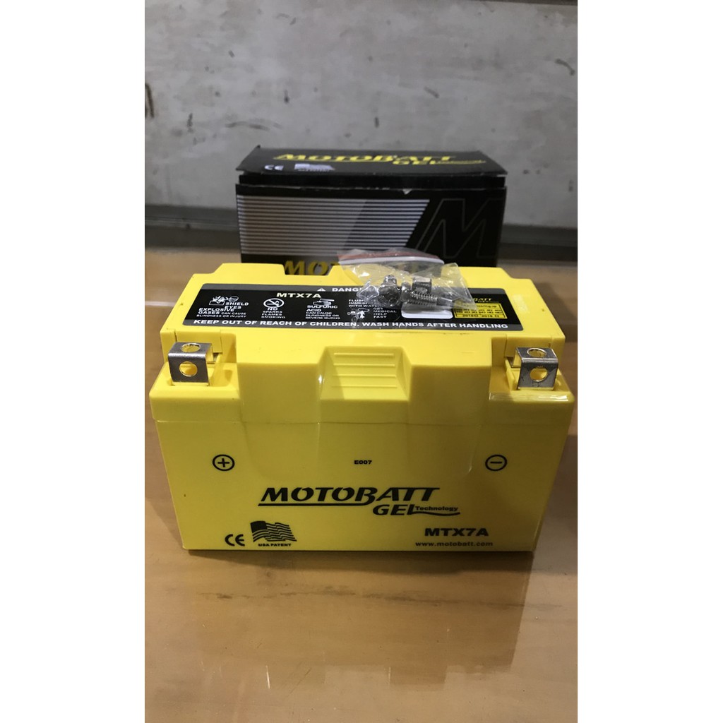 Jual Aku accu Gel battery Motobatt MTX7A 12V 7Ah ninja 250 minerva ...