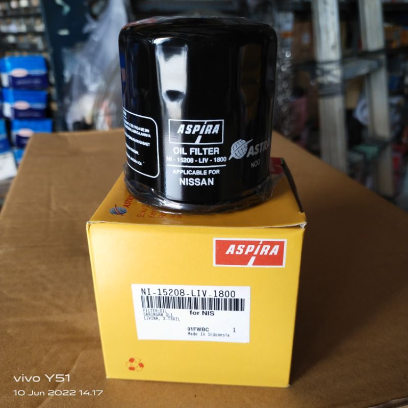 Jual filter oli nissan livina,march,latio,xtrail,serena,datsun go ...