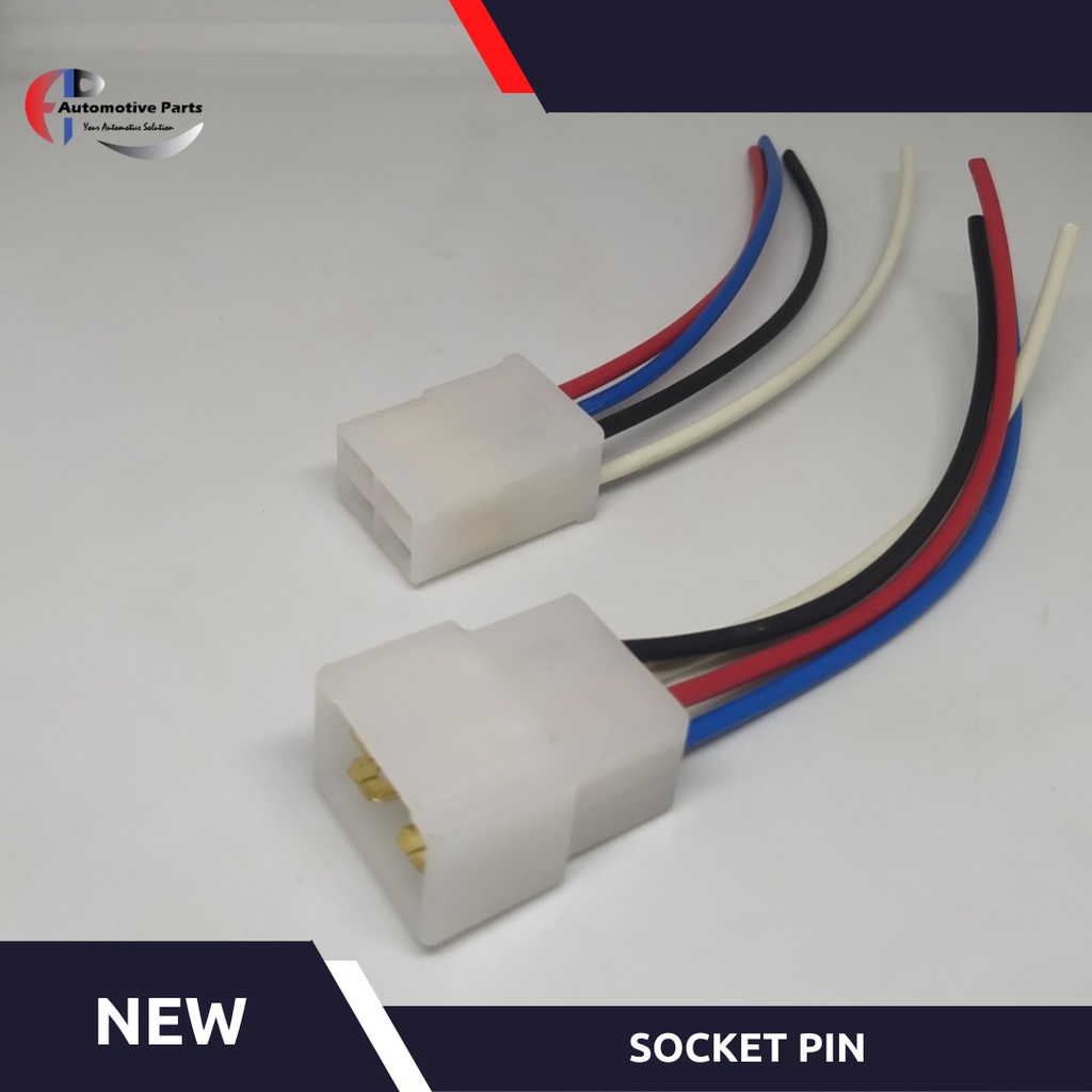 Jual SOCKET LISTRIK FEMALE MALE PLUG CAR 2 PIN 3 PIN 4 PIN 6 PIN ...