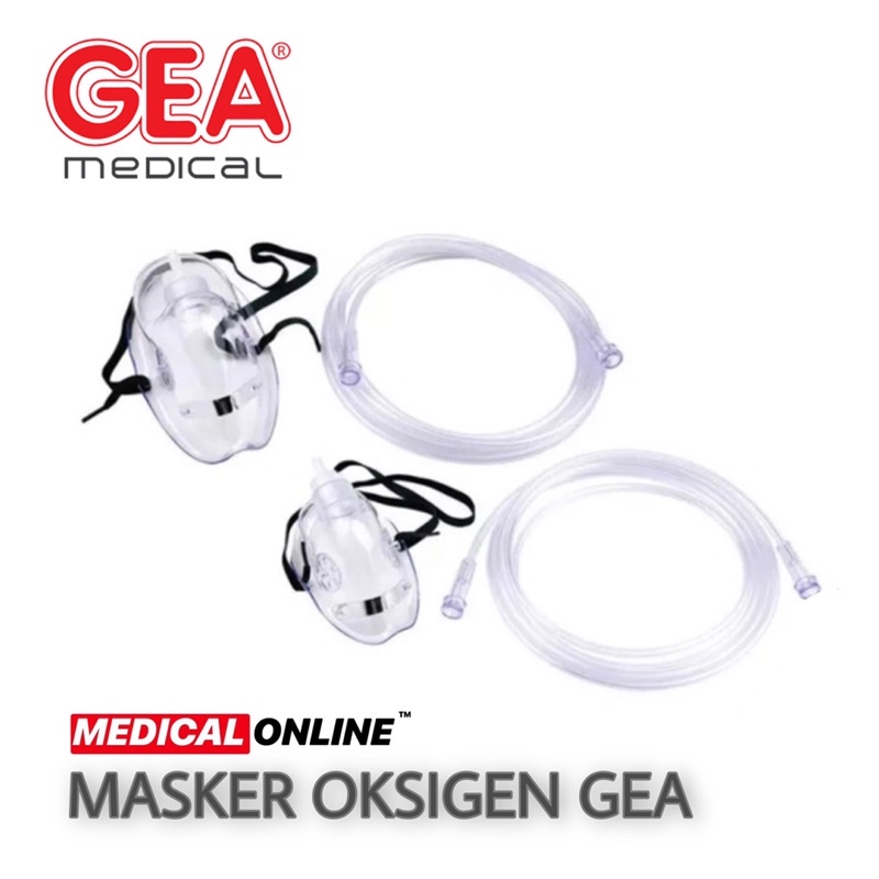 Jual MASKER OKSIGEN GEA OXYGEN MASK MEDICALONLINE MEDICAL ONLINE | Shopee Indonesia