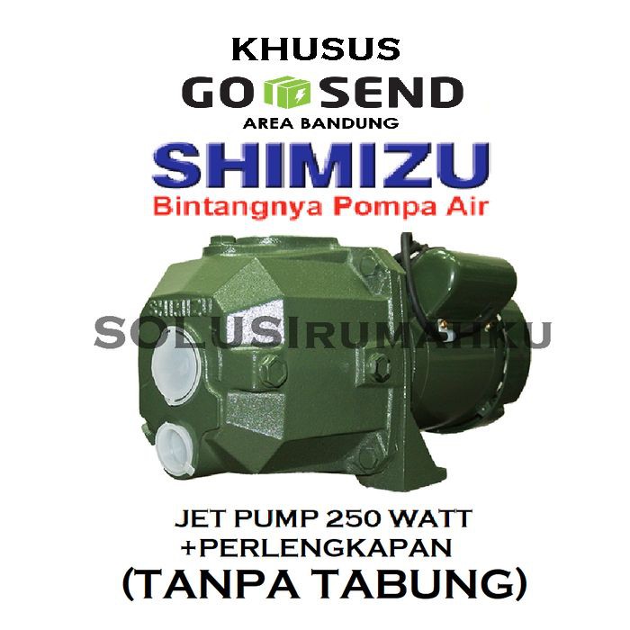 Jual TANPA TABUNG!!! Pompa Shimizu PC 268 Bit Jet Pump 250 Watt Pompa Jet SRNew2097 | Shopee ...