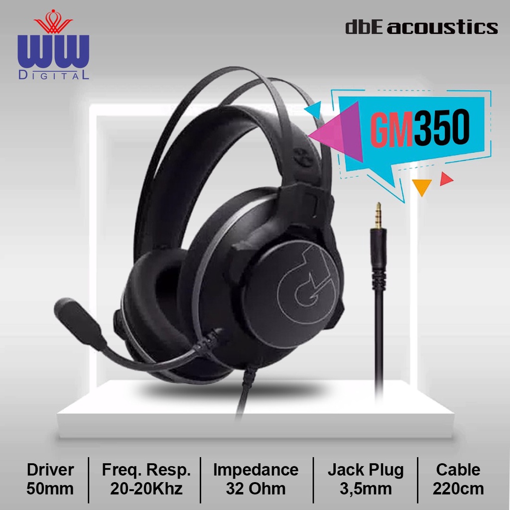 Jual Headphone dbE GM350 Professional Gaming Headphone - Garansi Resmi ...