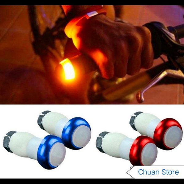 Jual Lampu Setang Sen Sepeda 1 Pasang Lampu Sign sepeda warna hitam ...