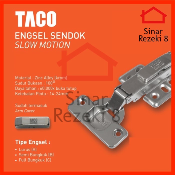 Jual Engsel Sendok TACO Slow Motion Lurus / Setengah / Full Bengkok ET ...
