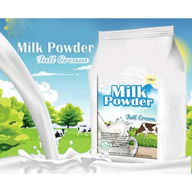 Jual Susu bubuk Full cream powder drink untuk minuman kekinian | Shopee ...