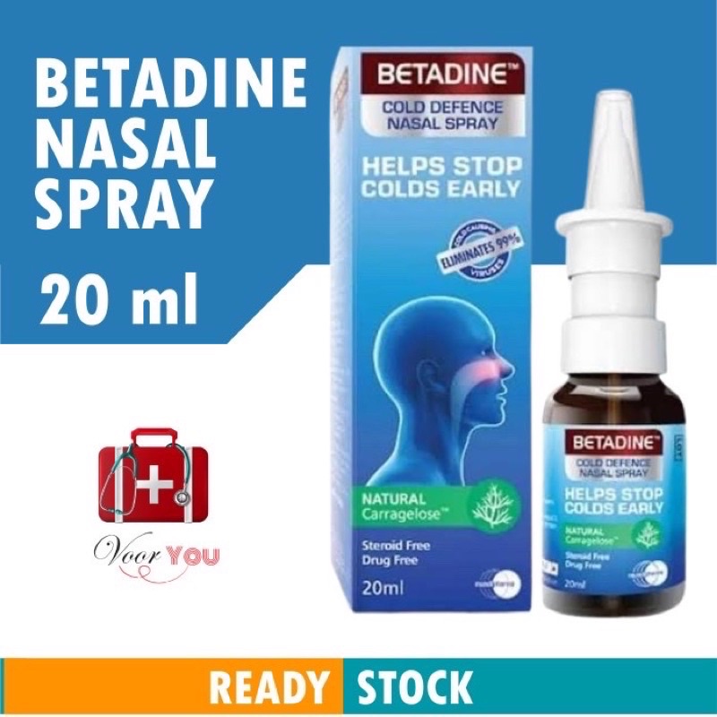 Jual Betadine Nasal Spray Semprot Hidung | Shopee Indonesia
