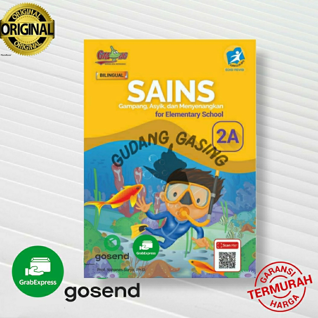 Jual Buku SAINS GASING SD k13 Kurikulum13 Kelas 1A-6B Bilingual Prof ...