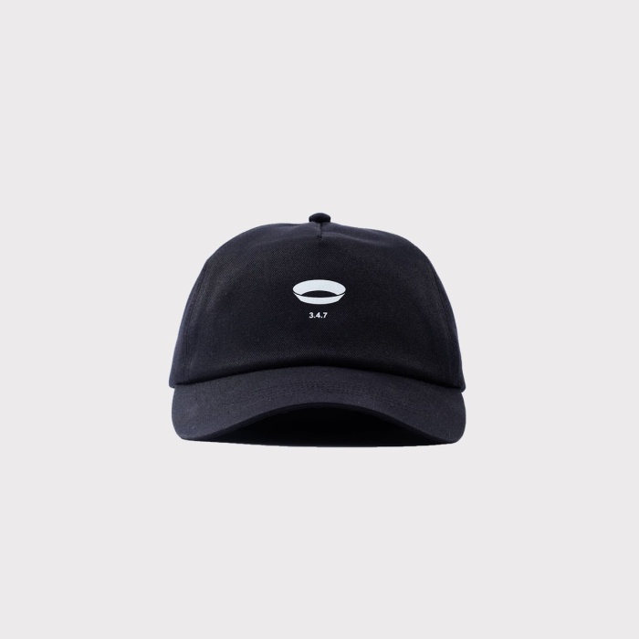 Jual UNKL347 Topi Five Panel Warna Hitam Detail Simpel BOLW | Shopee ...