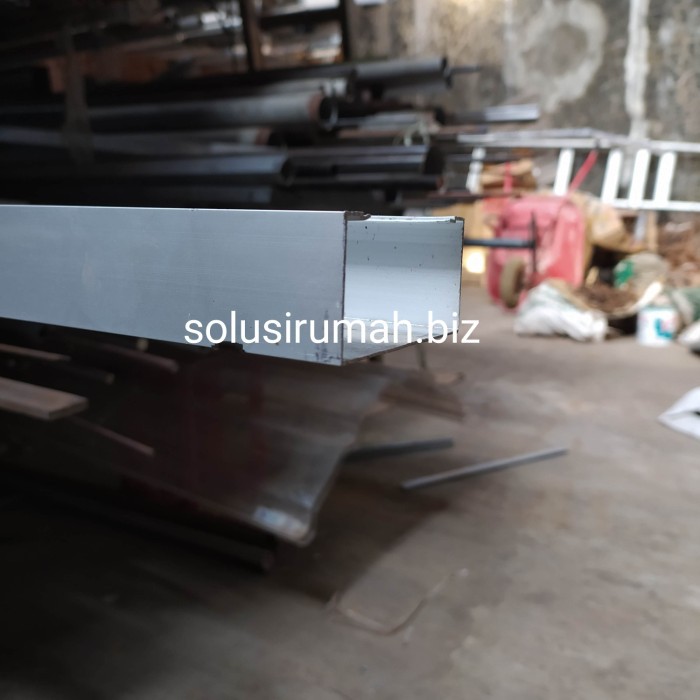 Jual KANAL C ALUMINIUM SILVER 4 IN KUSEN 1M PERMETER OPEN BACK OPENBACK ...