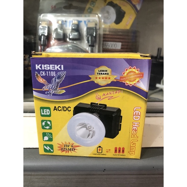 Jual Kiseki senter kepala CK-193 / Head lamp Kiseki CK-193 / Lampu kepala | Shopee Indonesia
