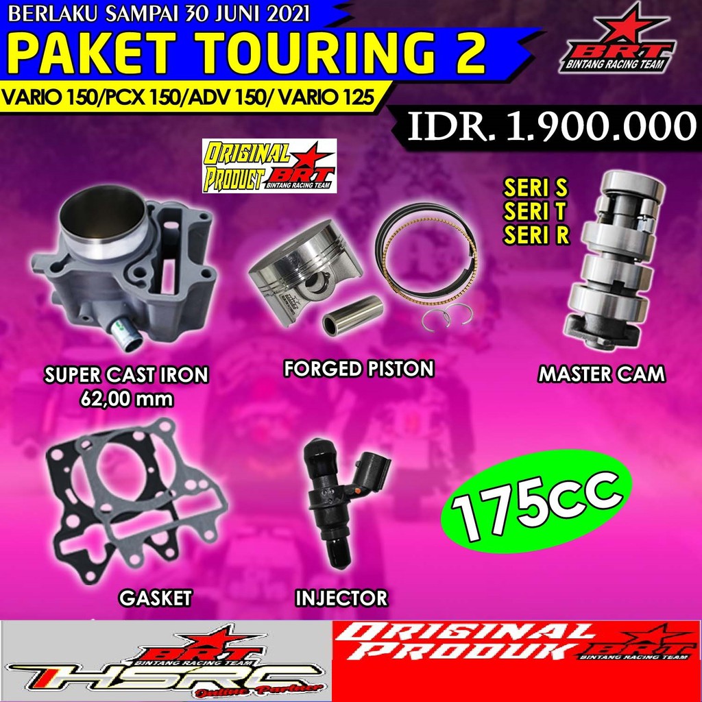 Jual PAKET BORE UP RACING BRT HONDA VARIO 125 LED OLD PCX 150 ADV ...