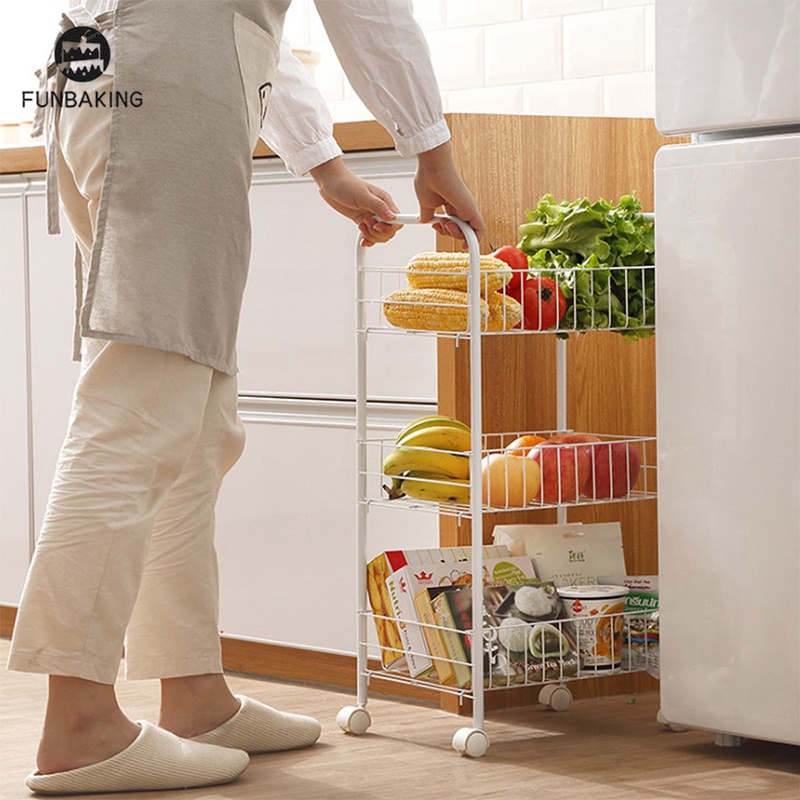 Jual 3 layer RAK DAPUR TROLLEY 3 SUSUN TEMPAT BUAH/SAYUR SERBAGUNA ...